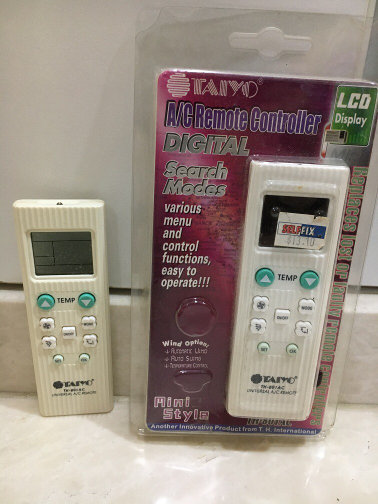 Programmable Aircon remote control x2, TV & Home Appliances, Air ...