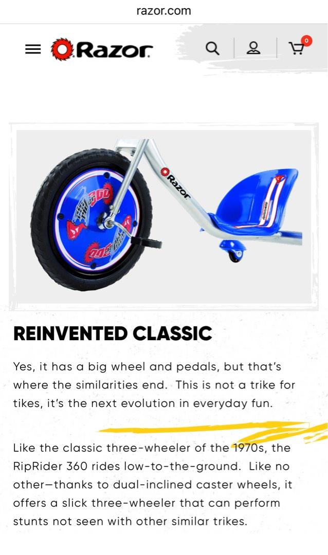 Razor RipRider 360, Sports Equipment, Bicycles & Parts, Bicycles on ...
