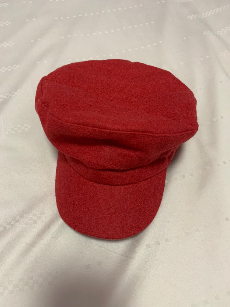 Red Cap, Women's Fashion, Watches & Accessories, Hats & Beanies on ...
