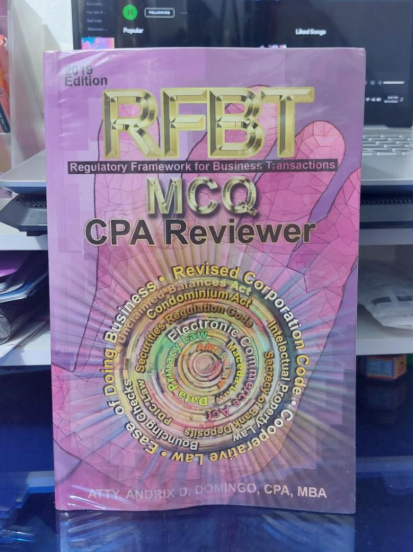 RFBT MCQ CPA Reviewer, Hobbies & Toys, Books & Magazines, Textbooks on Carousell