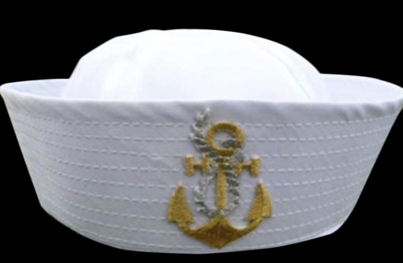 Sailor captain seaman navy hat, Women's Fashion, Watches & Accessories ...
