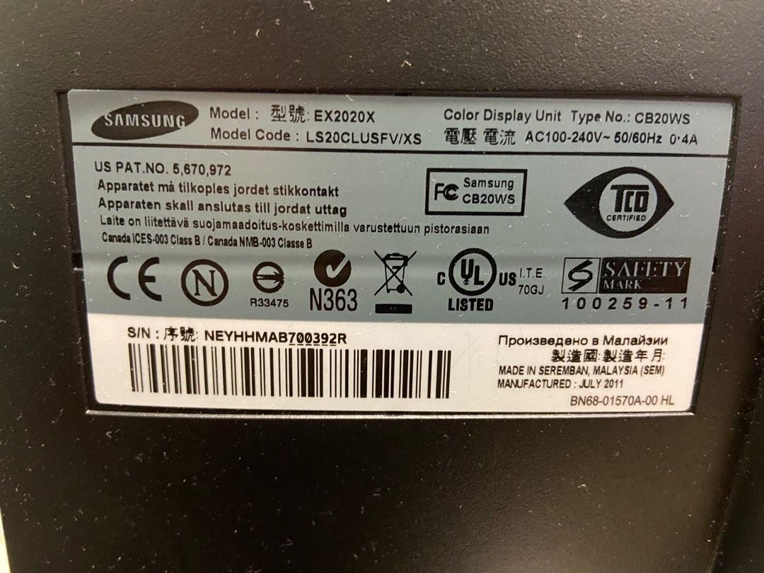 Samsung Monitor 20 inch with HDMI converter on Pasir Panjang road ...