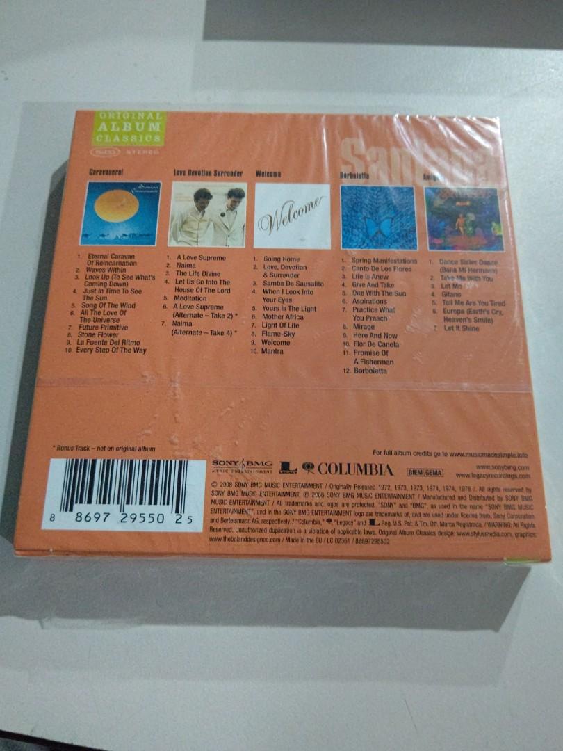 Santana. Original Album Classics 5CD BOXSET 1972-1976 NEW SEALED, 興趣及遊戲, 音樂樂器 & 配件, 音樂與媒體 - CD 及 ...