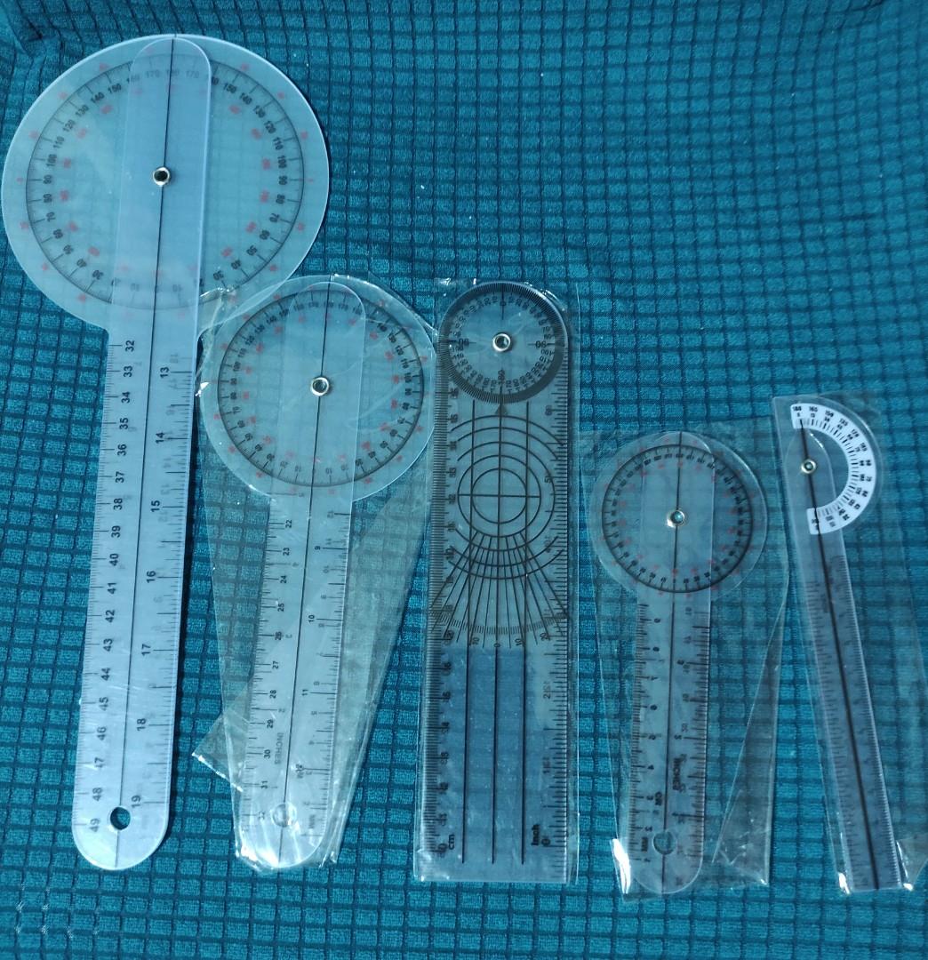SET Spinal Finger Goniometer Protractors Useful Multi-Ruler Angle ...