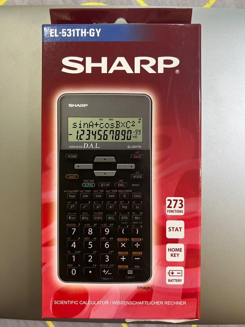 Sharp Scientific Calculator EL-531TH-GY, Computers & Tech, Office & Business Technology on Carousell