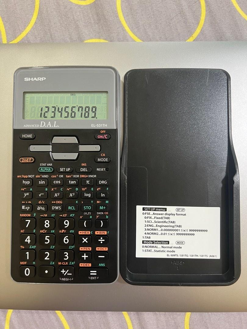 Sharp Scientific Calculator EL-531TH-GY, Computers & Tech, Office & Business Technology on Carousell