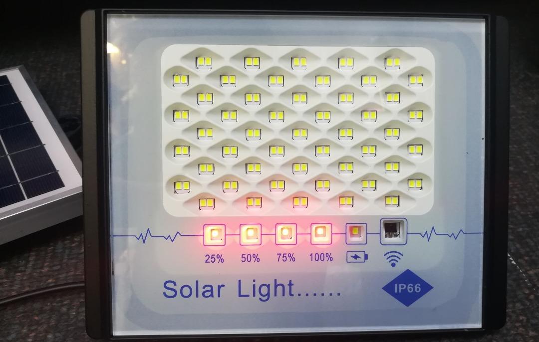 Solar Flood Light IP66 Waterproof with Remote Control, Furniture & Home ...