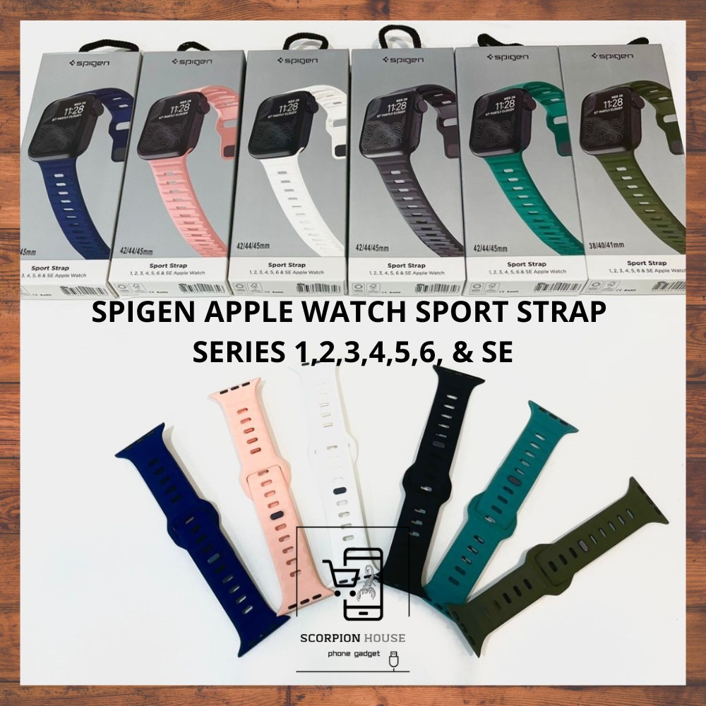 SPIGEN APPLE WATCH SPORT STRAP SERIES 1,2,3,4,5,6, & SE, Luxury ...