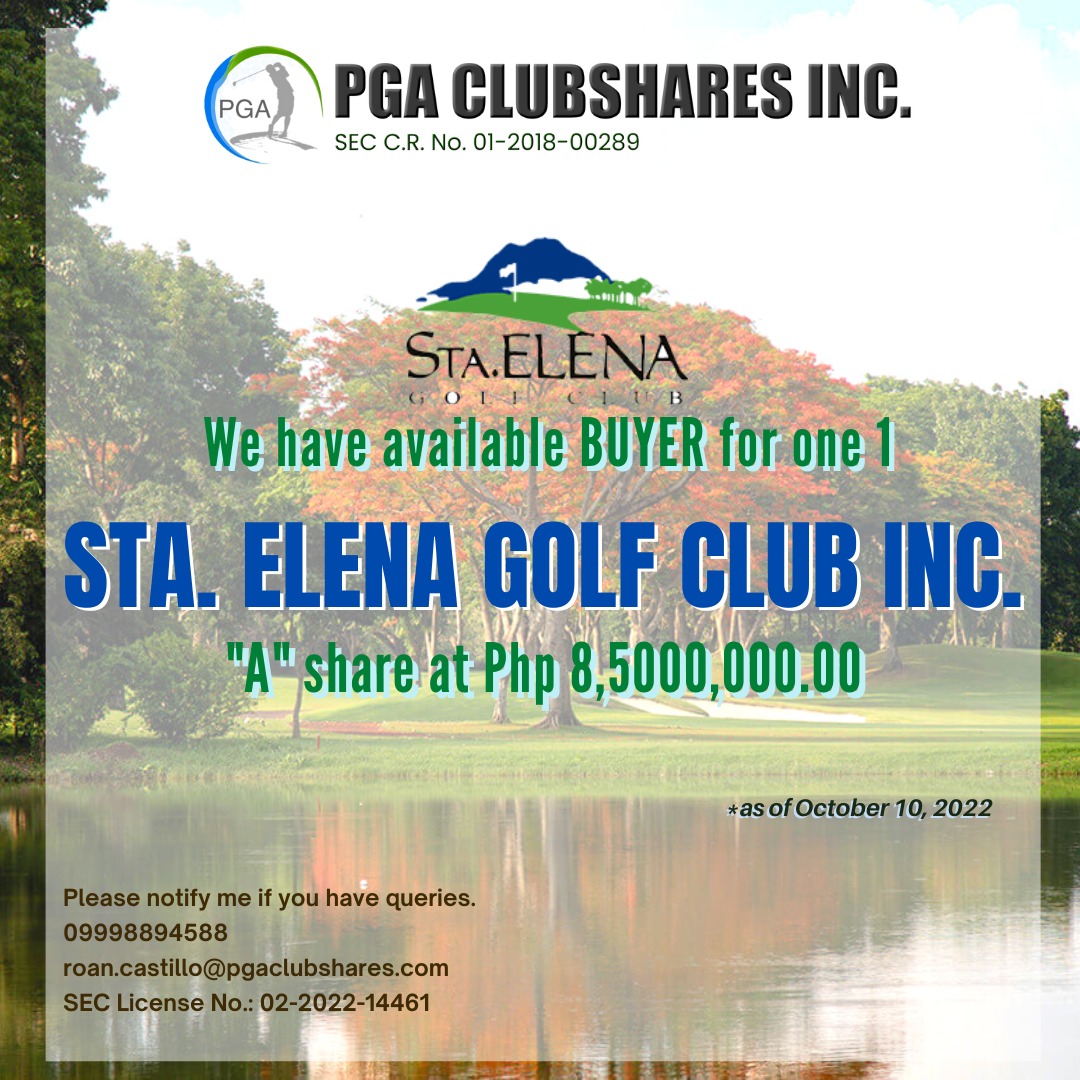 STA. ELENA GOLF CLUB INC., Sports Equipment, Sports & Games, Golf on ...