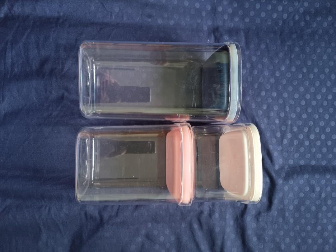 (9 pieces) Stackable Twist Lock Transparent Food Storage, Furniture ...