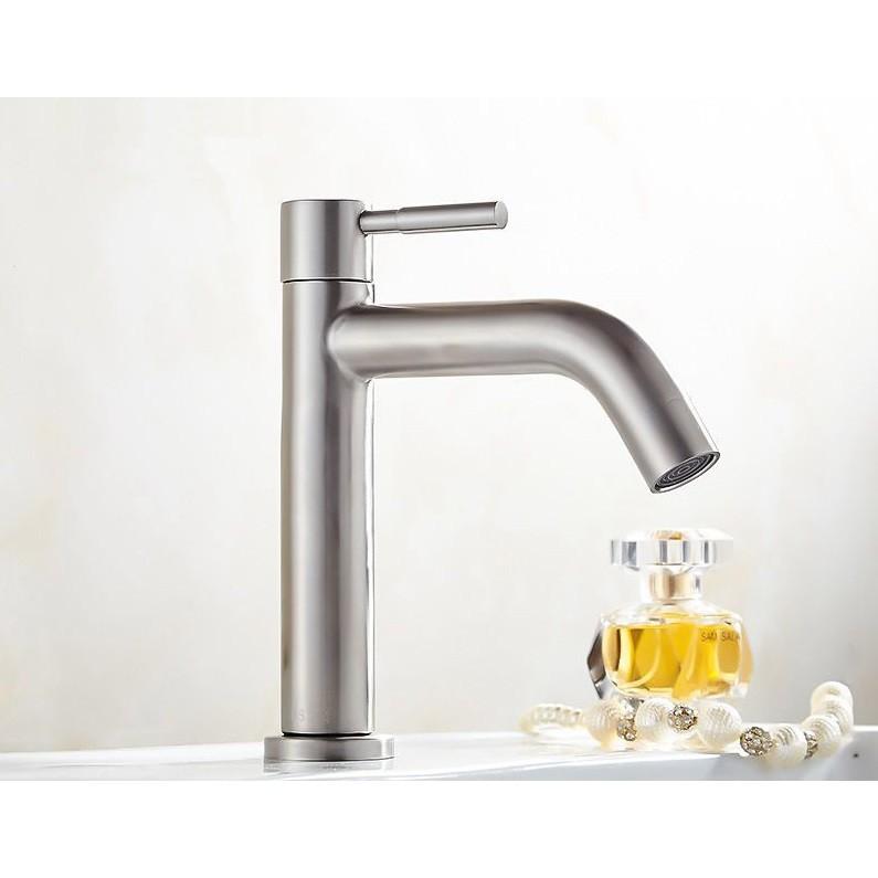SUS 304 Stainless Bathroom Tap Faucet (Anti-Fingerprint, Rust & Stain ...
