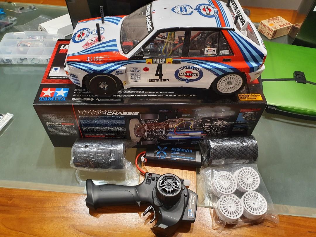 Tamiya TT-02 Lancia Delta Integrale, Hobbies & Toys, Toys & Games on Carousell