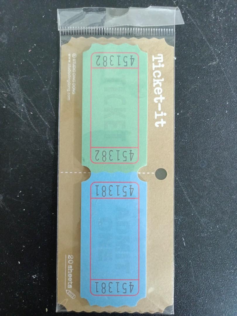 Tearable tickets / sticky notes, Hobbies & Toys, Stationery & Craft ...