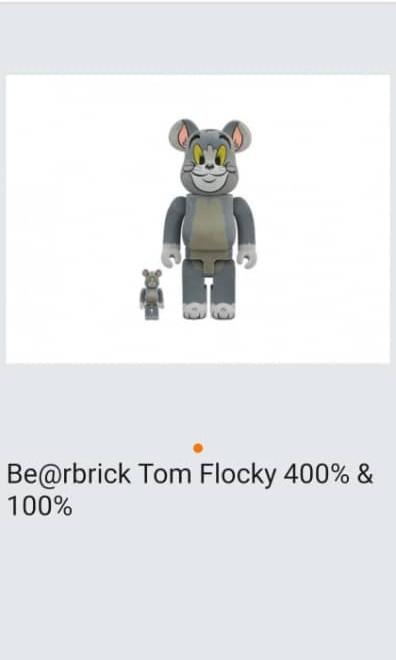 Tom & Jerry Bearbrick 400% flocky version, Hobbies & Toys, Toys & Games ...