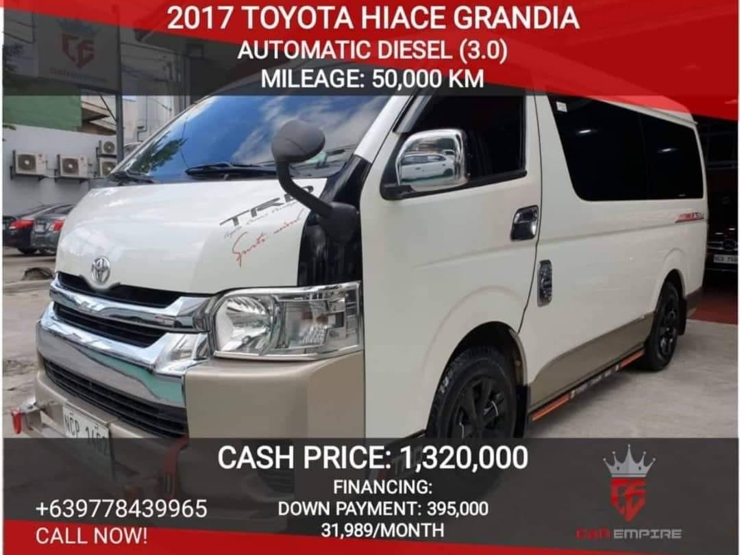 Toyota Hiace Grandia 2017 Auto, Cars for Sale, Used Cars on Carousell
