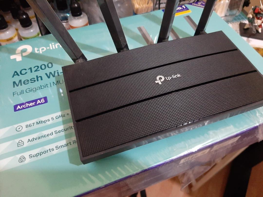 TP-Link ARCHER A6 AC1200 Wireless MU-MIMO Gigabit Router | Dual Band ...