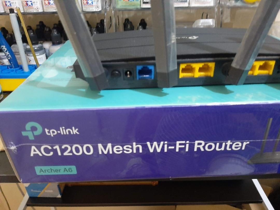 TP-Link ARCHER A6 AC1200 Wireless MU-MIMO Gigabit Router | Dual Band ...