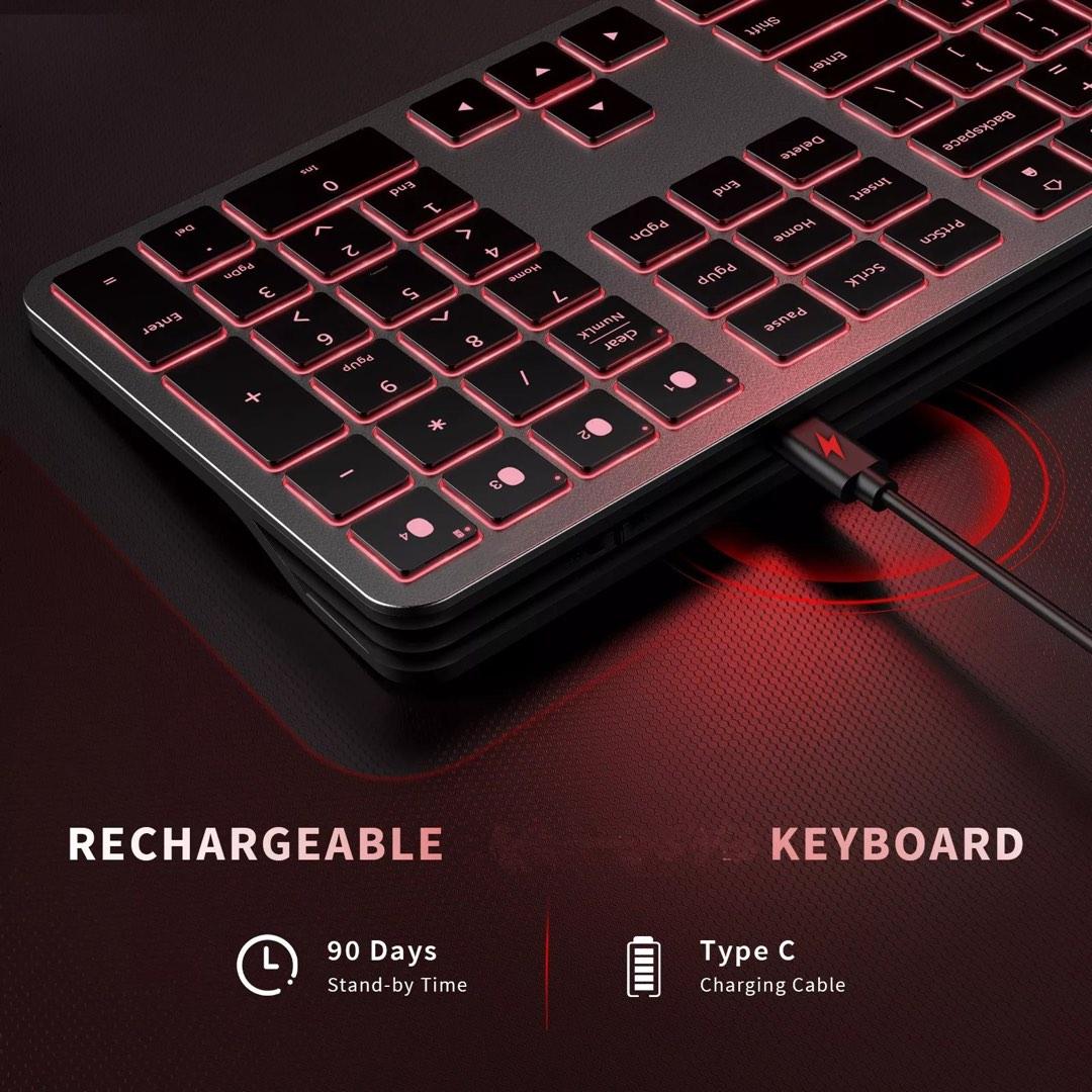 Ultra Slim Ergonomic Keyboard | RGB Keyboard | Silent Keyboard | Magic Keyboard | Wireless ...