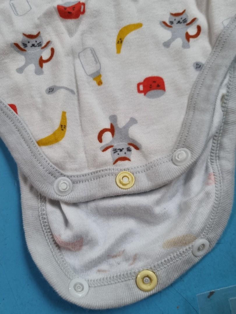 Uniqlo Baby Longsleeves Onesie for newborn 70cm 9kg (by Mizumaru Anzai ), Babies & Kids, Babies ...
