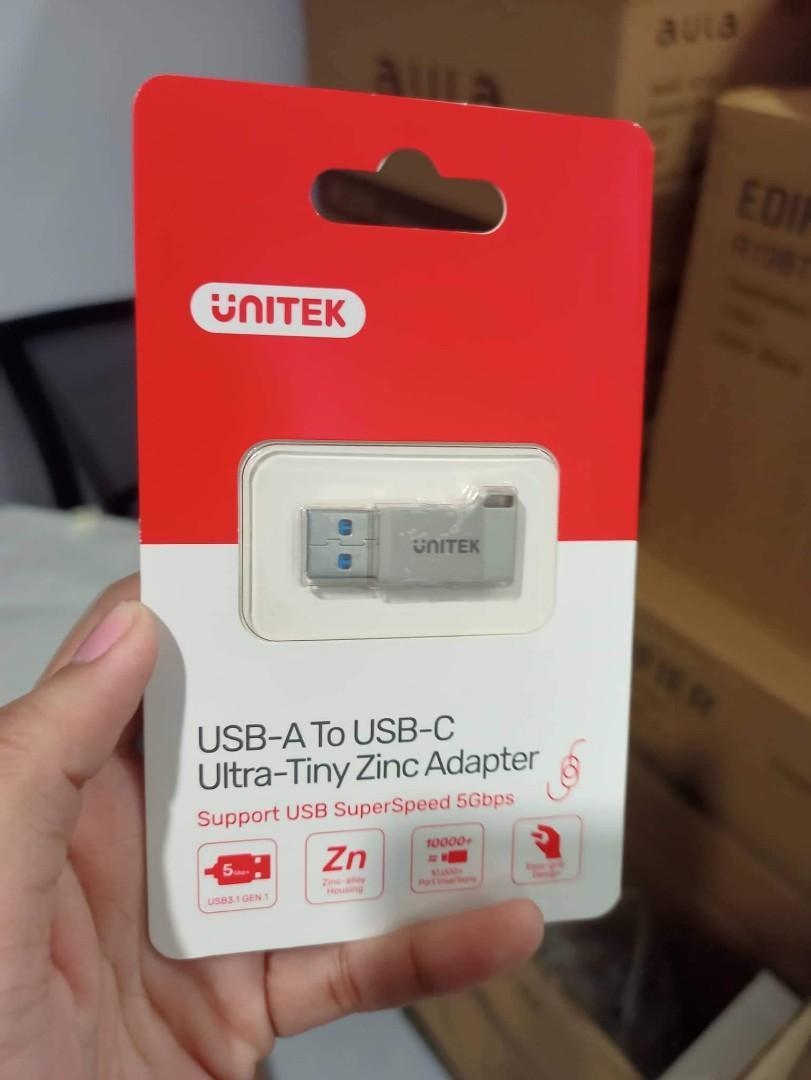 Unitek USB-A Male to USB-C Female Adapter Silver A1034NI, Computers ...