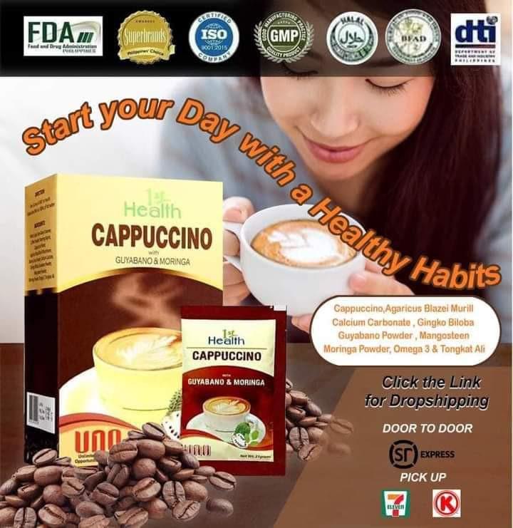 UNO Cappuccino Coffee With Guyabano and Moringa, 嘢食 & 嘢飲, 飲料 - Carousell