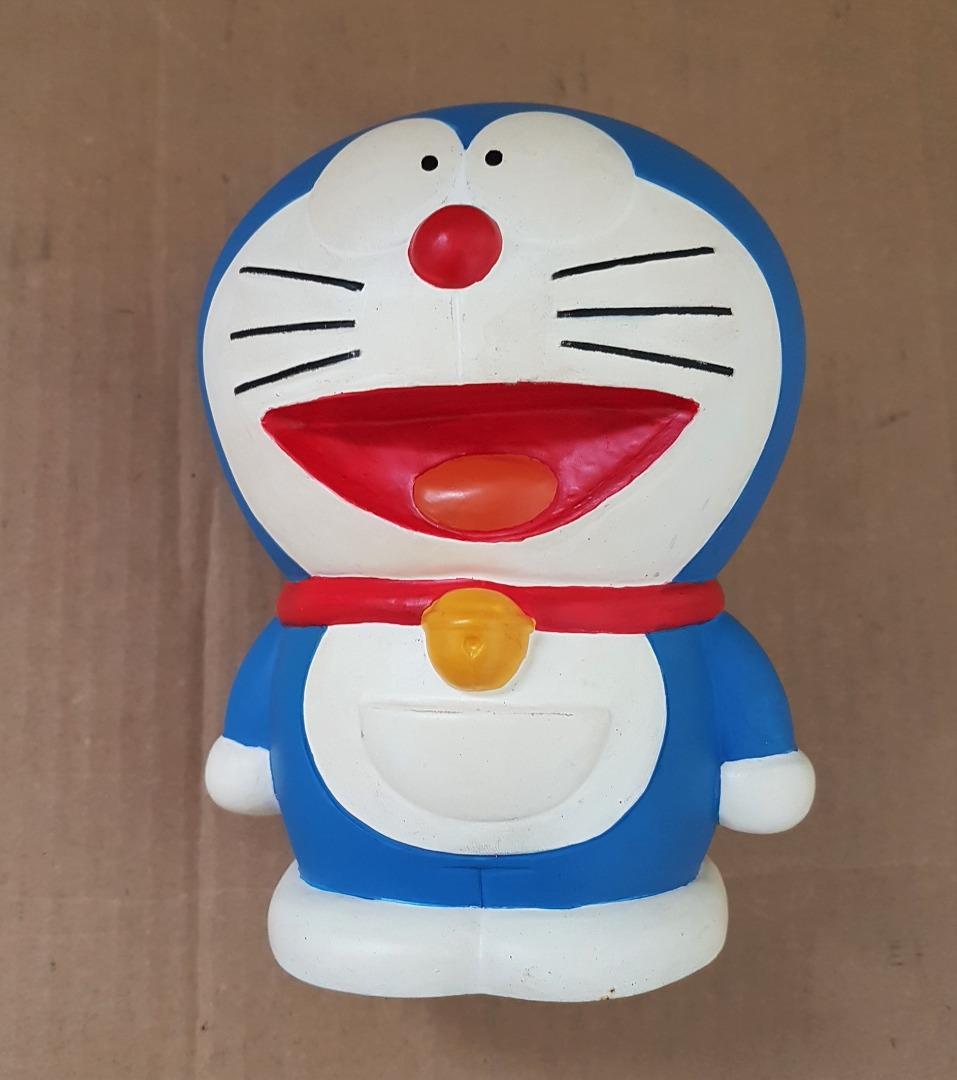 Vintage Doraemon Coin Bank, Doraemon Figurine, Original 1970 Figure, Japanese manga, 6 inches ...