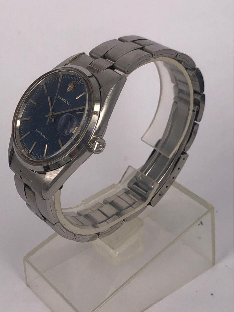 Vintage Sandoz Blue Dial like Rolex Precision, Men's Fashion, Watches ...