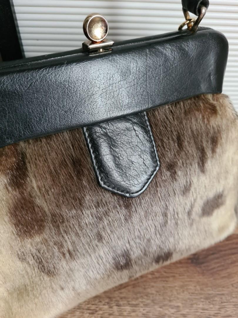 Vintage Seal skin bag, Women's Fashion, Bags & Wallets, Tote Bags on ...