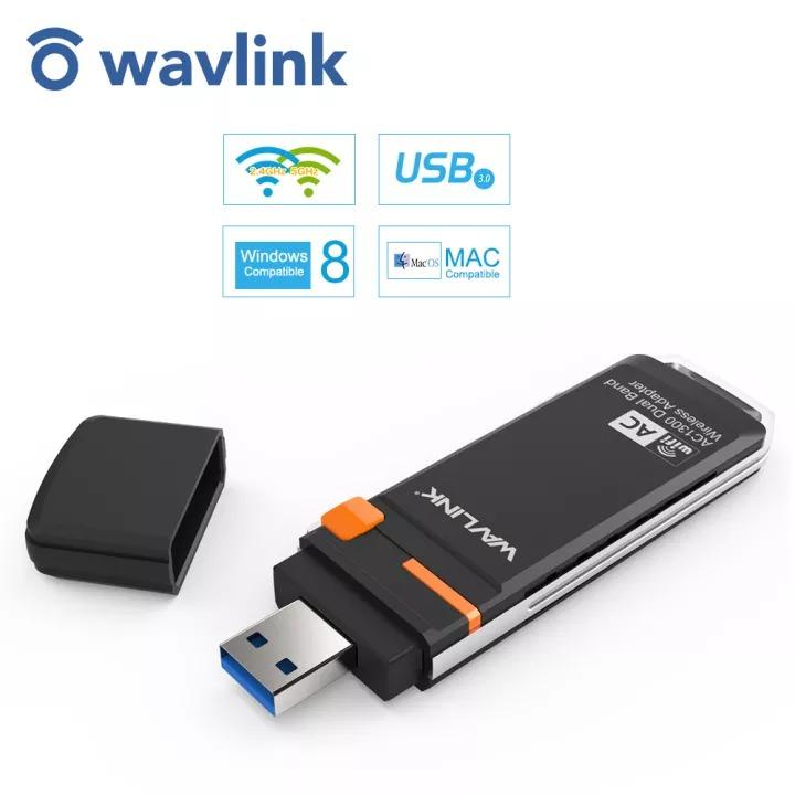 Wavlink Dual Band AC1300 Wireless USB 3.0 Adapter - 2.4GHz 400Mbps/5Ghz 867Mbps WPS & Soft AP ...
