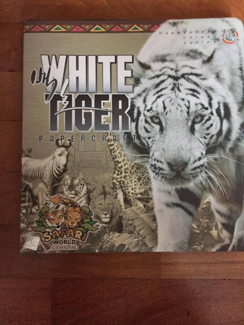 White tiger Papercraft Model, Hobbies & Toys, Stationery & Craft ...