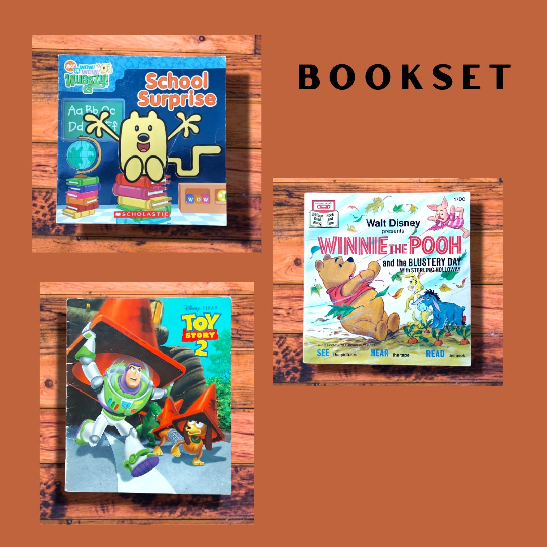 WINNIE THE POOH, WUBBZY, AND TOY STORY 2 BOOKSET PAPERBACK, Hobbies ...