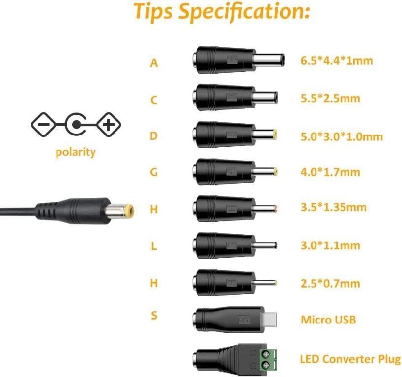 Zolt 34W Universal Multi Voltage Power Adapter 3V 4.5V 5V 6V 7.5V 9V ...