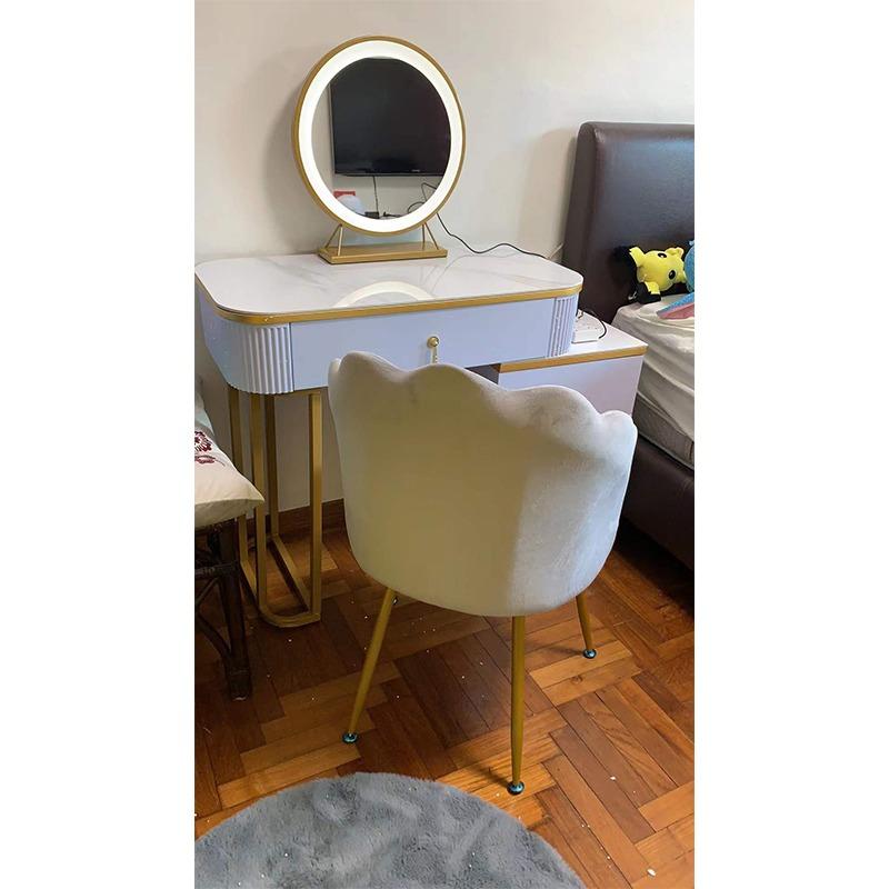 120cm Dressing Table With Petal Chair With Side Cabinet Toilet Table ...
