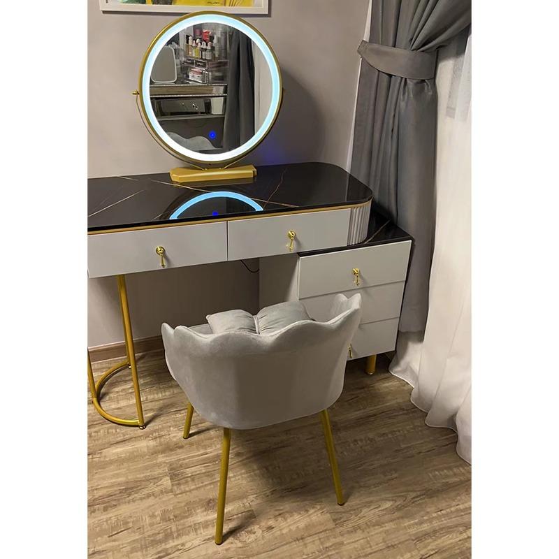 120cm Dressing Table With Petal Chair With Side Cabinet Toilet Table ...