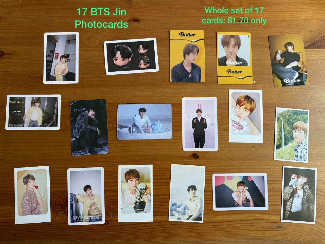17 BTS Jin photocards for less than $2, Hobbies & Toys, Memorabilia & Collectibles, K-Wave on ...