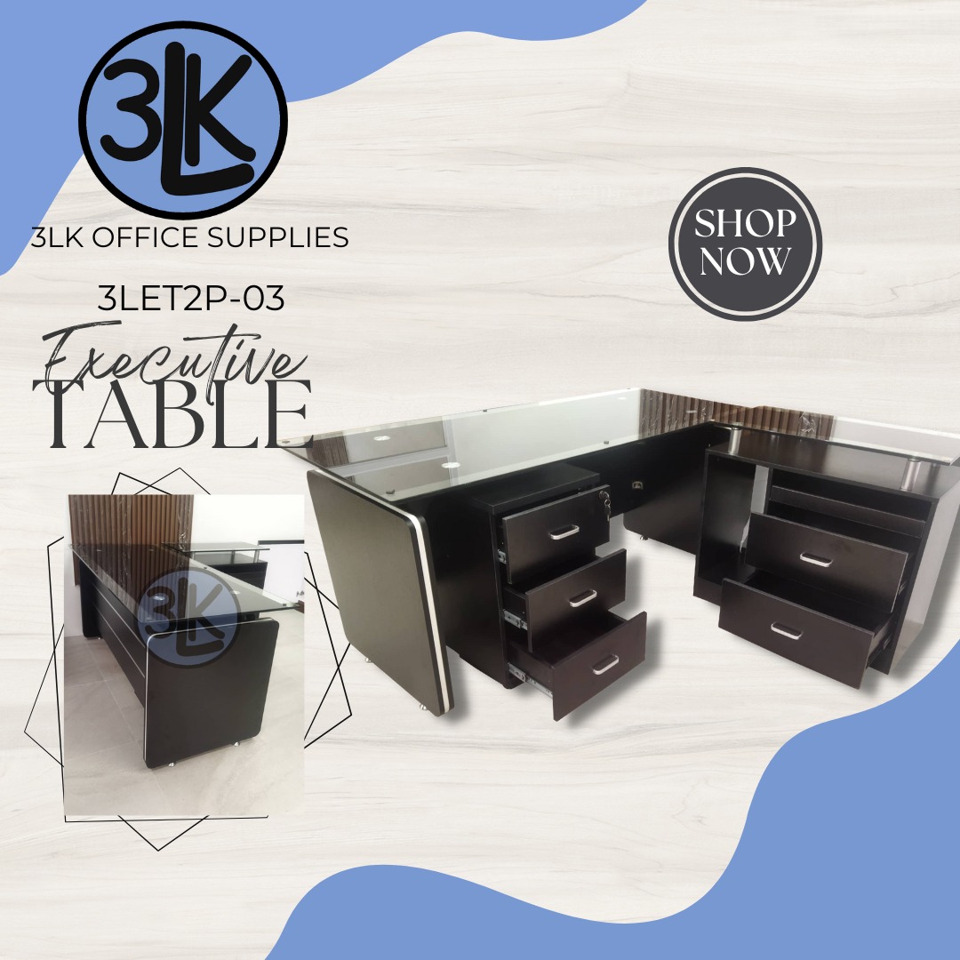 3LET2P-03 Executive Table / Boss Table / Manager Table, Furniture ...
