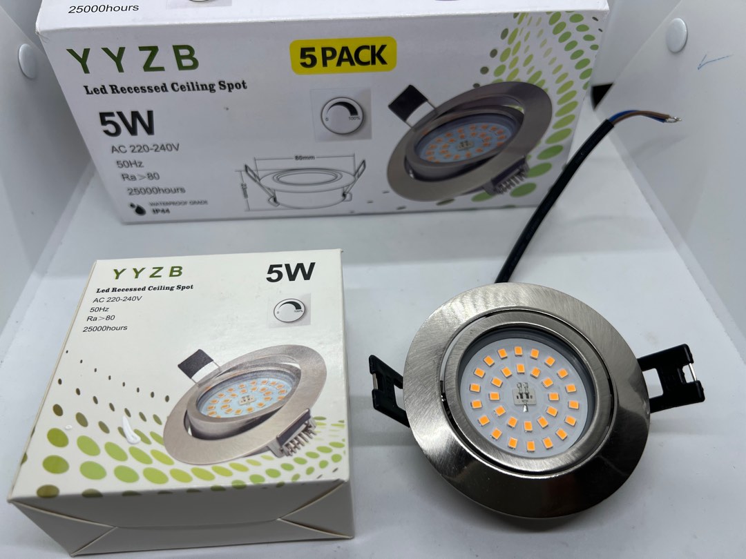 5 Pack 5W LED Ceiling Light, Furniture & Home Living, Lighting & Fans ...