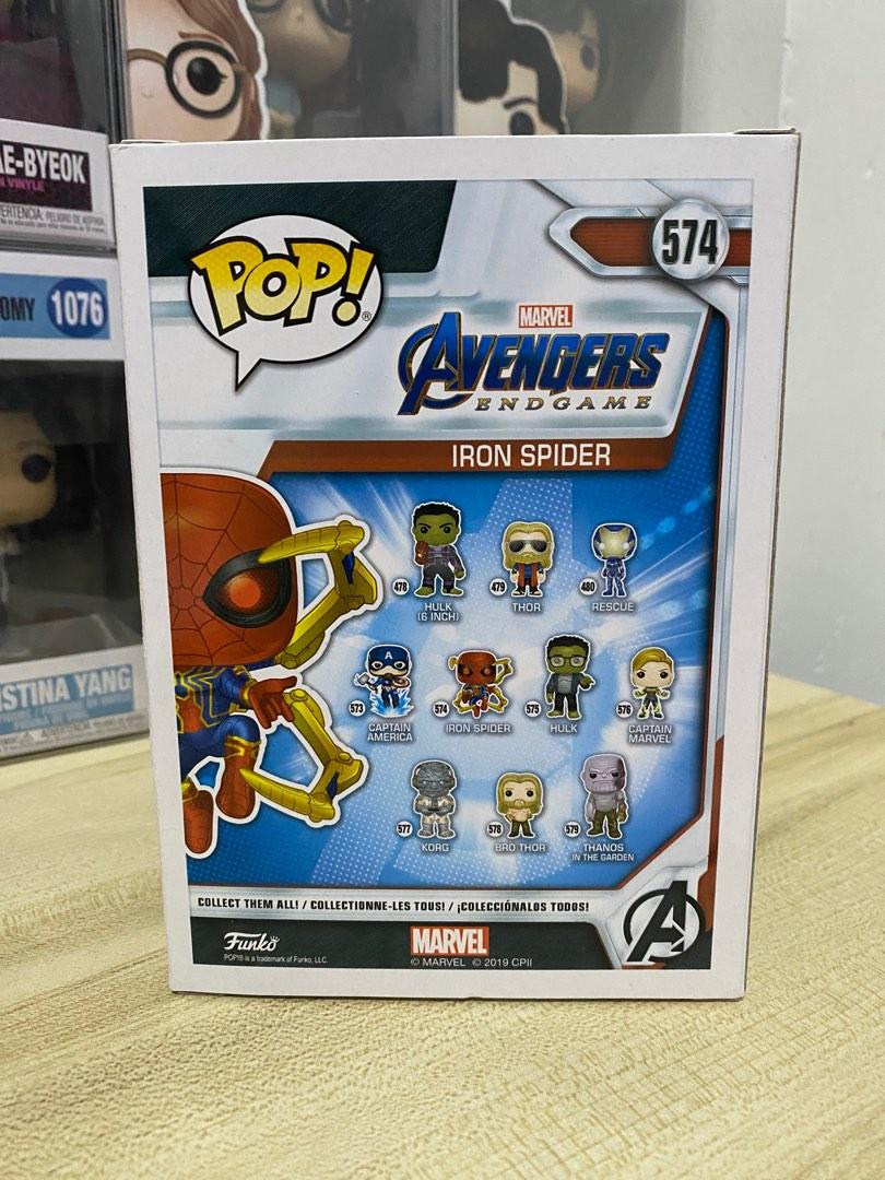 [+1 FREE Funko Pop and hard protectors] Iron Spider 574 Marvel Avengers ...