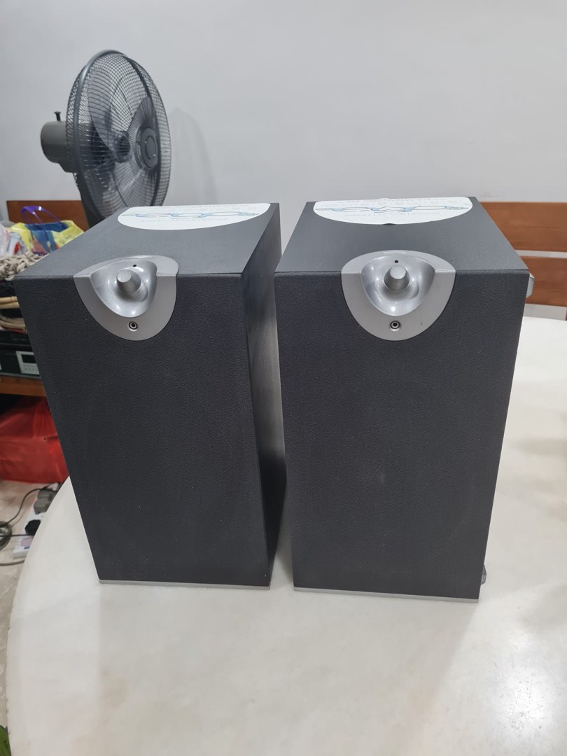 AEGO2 BLACK BOOKSHELF SPEAKERS, Audio, Soundbars, Speakers & Amplifiers on Carousell