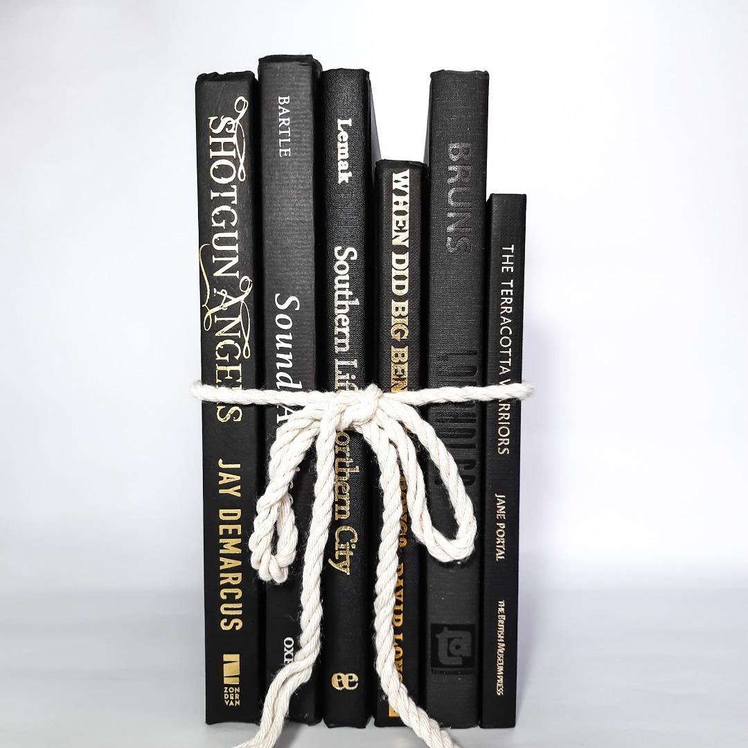 ALL BLACK Book Decor / Book Bundle for Decorating, Staging, Reading ...