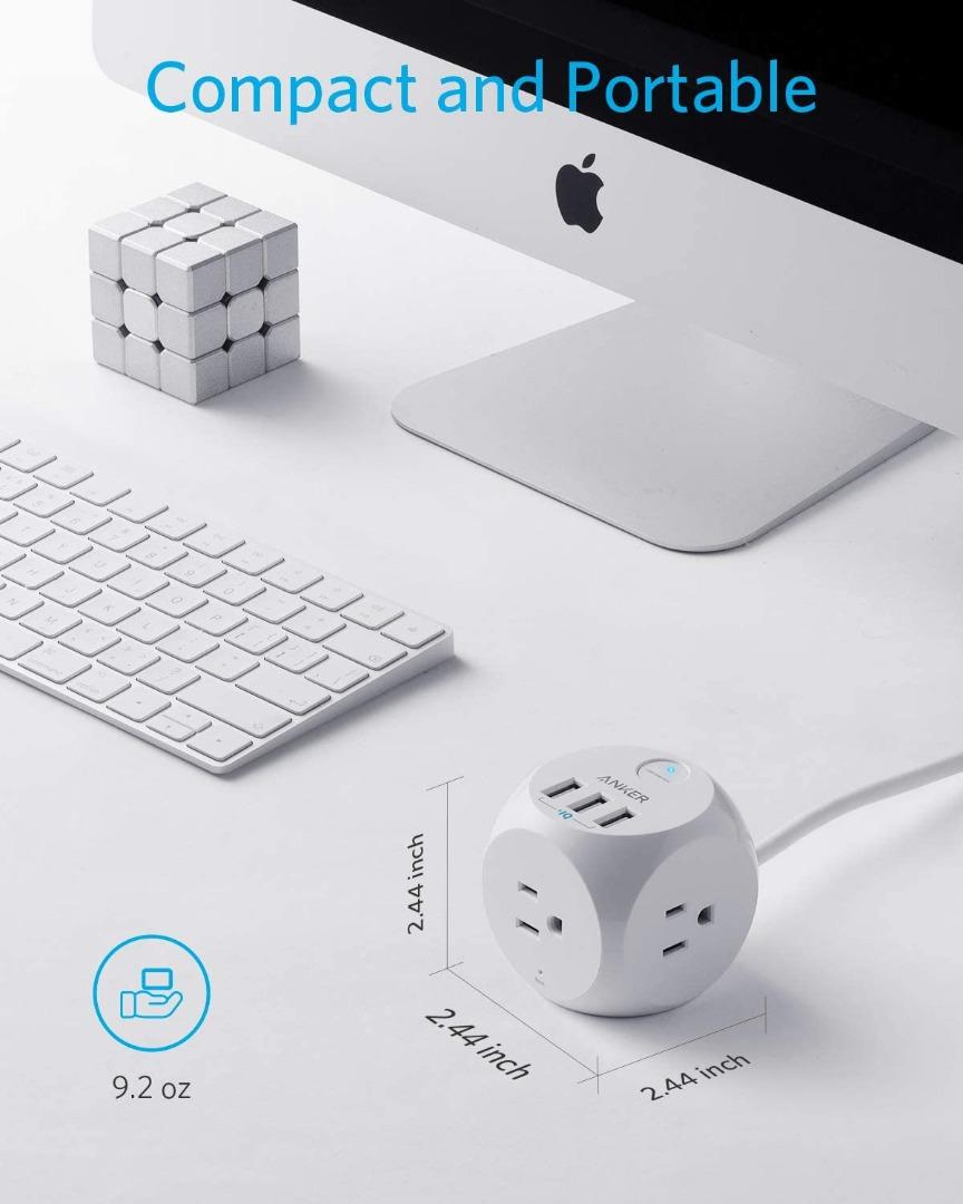 Anker Power Port Cube with USB and Outlets, TV & Home Appliances ...