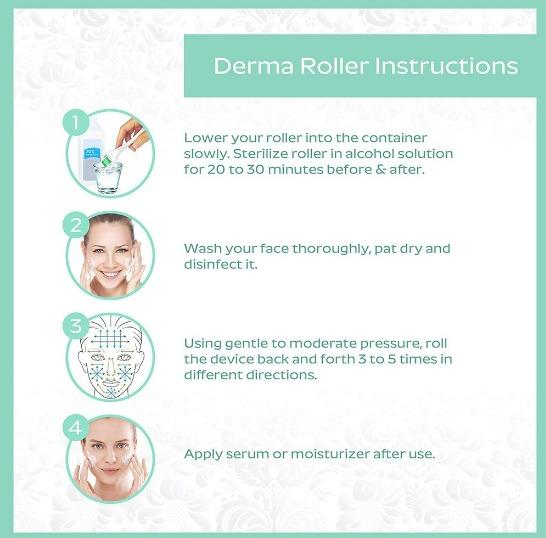 Anti-aging Derma Roller Needling Instrument For Face Stop Balding 540 ...