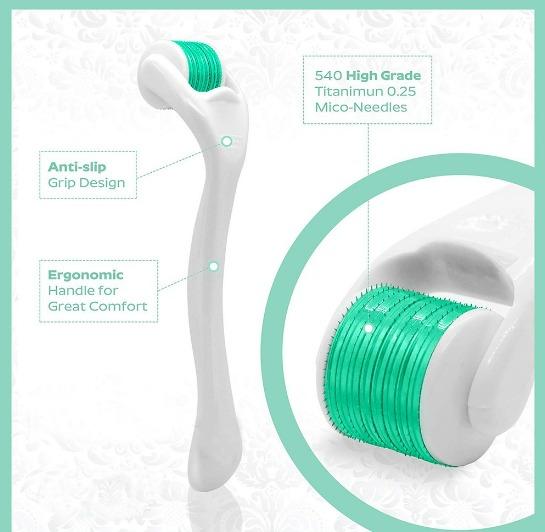 Anti-aging Derma Roller Needling Instrument For Face Stop Balding 540 ...