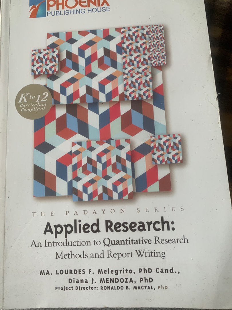 Applied Research: An Introduction to Quantitative Research Methods and Report Writing, Hobbies ...