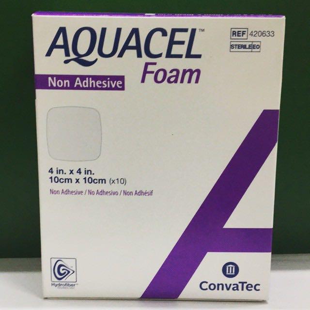 Aquacel Foam Non-adhesive 10cm x 10cm, Health & Nutrition, Medical ...