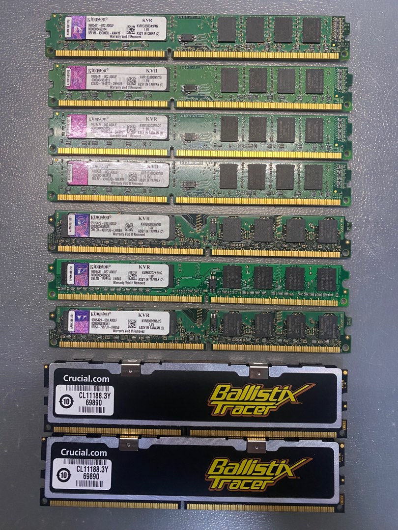 Assorted Ram - All for $50, Computers & Tech, Parts & Accessories ...