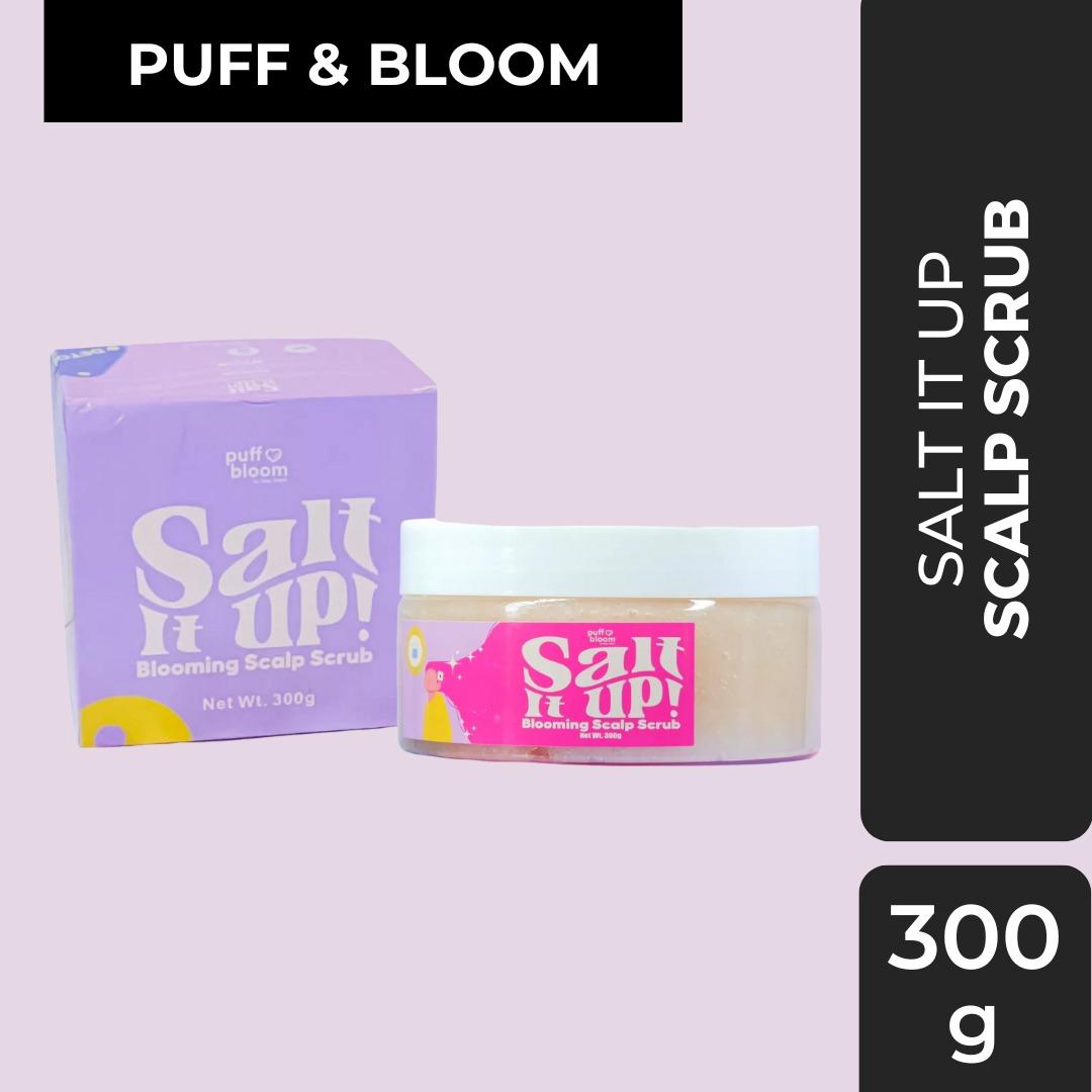 Authentic Puff & Bloom Salt It Up Scalp Scrub 300 grams, Beauty ...