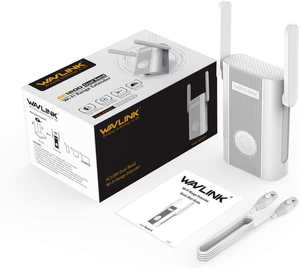 [B1300] WAVLINK 1200Mbps WiFi Extender AC1200 Dual Band 2.4 + 5Ghz WiFi ...
