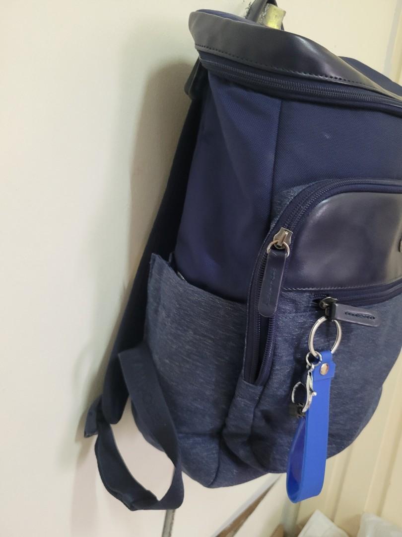 BEANPOLE leather and canvas backpack 16x10x5in, Men's Fashion, Bags ...