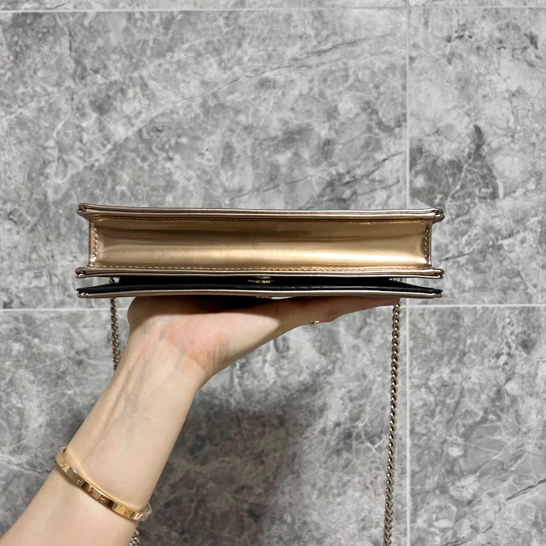 BNIB Dior Diorama Gold WOC Wallet On Chain, Luxury, Bags & Wallets on ...